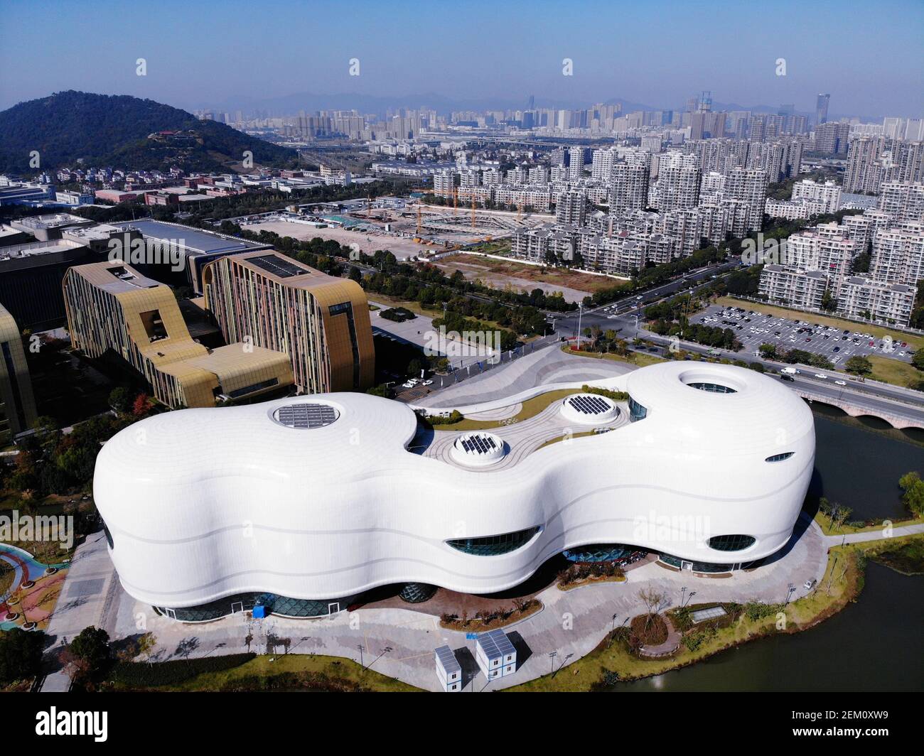 Zhejiang,CHINA-The China Animation Museum by baima Lake in Hangzhou ...