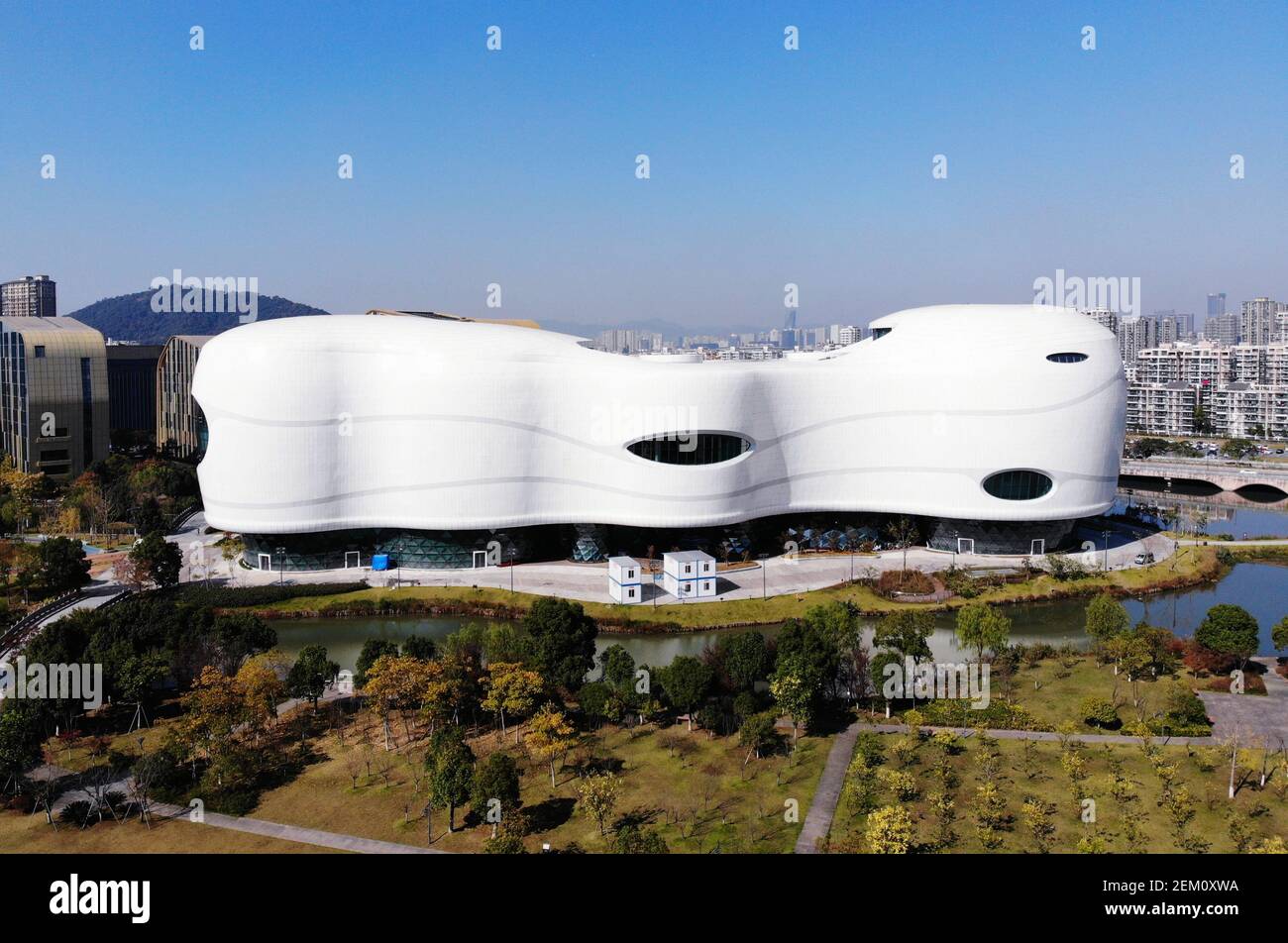 Zhejiang,CHINA-The China Animation Museum by baima Lake in Hangzhou ...