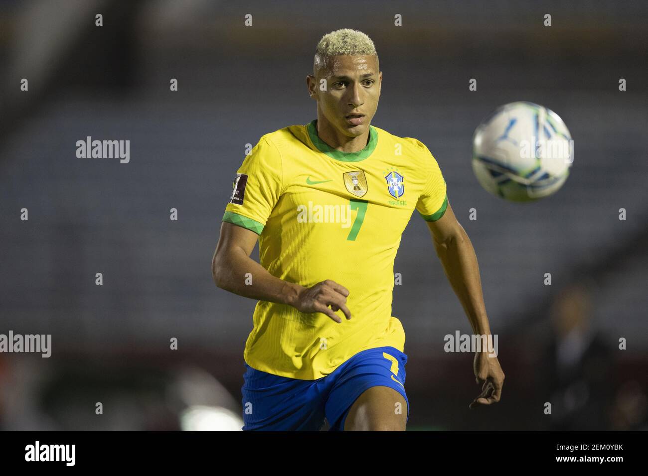 Richarlison of Brazil (Photo: DiaEsportivo/PRESSINPHOTO Stock Photo - Alamy
