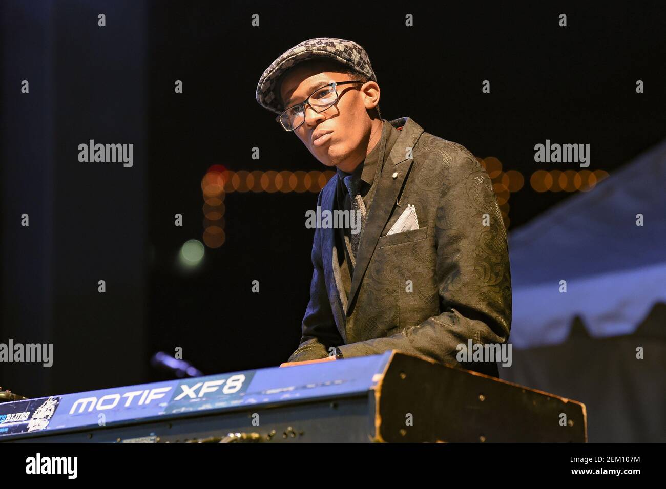 Jeremy Powell with the band Southern Avenue performs in concert during ...
