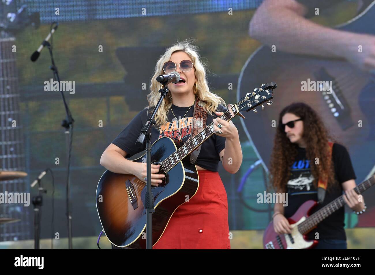 Elaina Kay performs in concert during the River and Blues Festival at ...