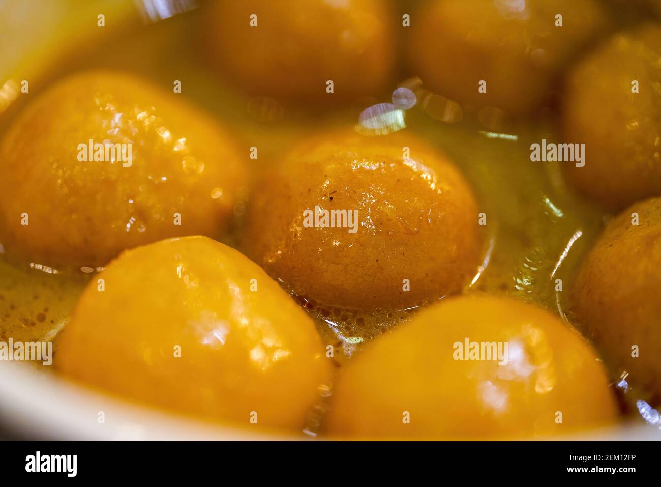 Hong Kong classic street food, curry fish balls Stock Photo - Alamy
