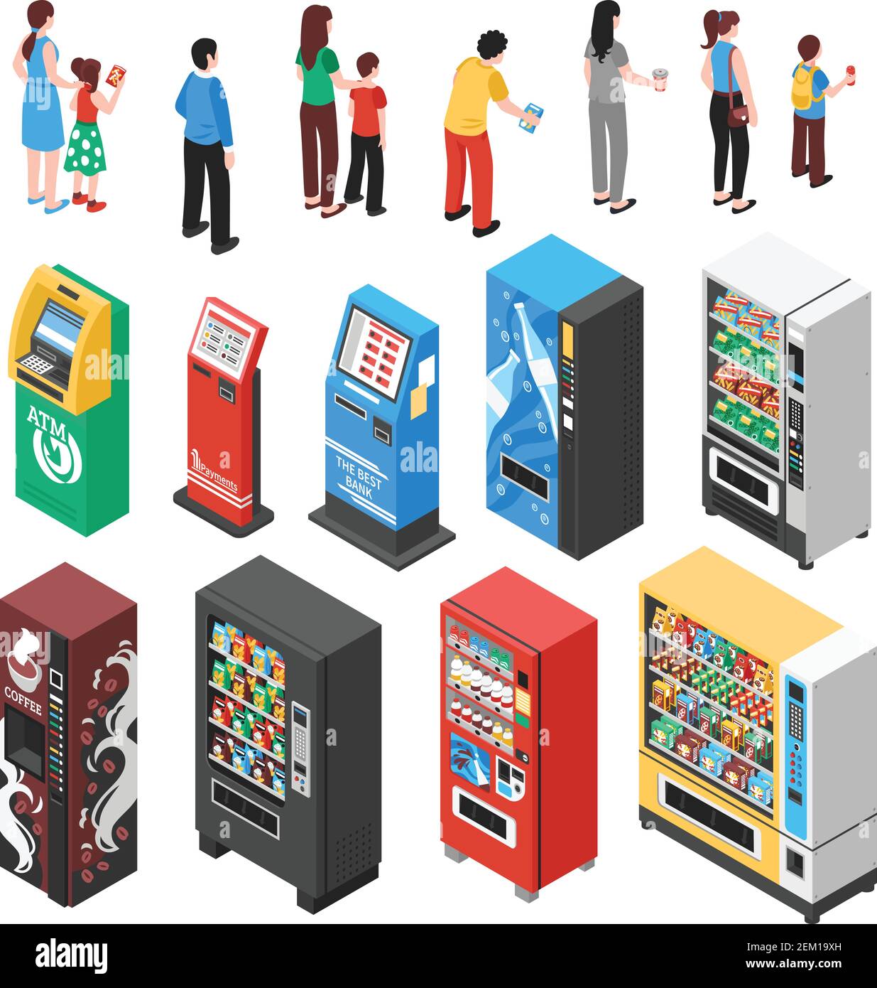 Modern ticket machines Stock Vector Images - Alamy