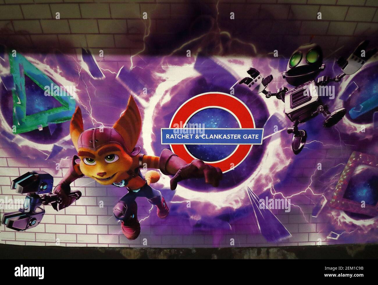 Lancaster Gate station is temporarily named as Ratchet & Clankaster ...