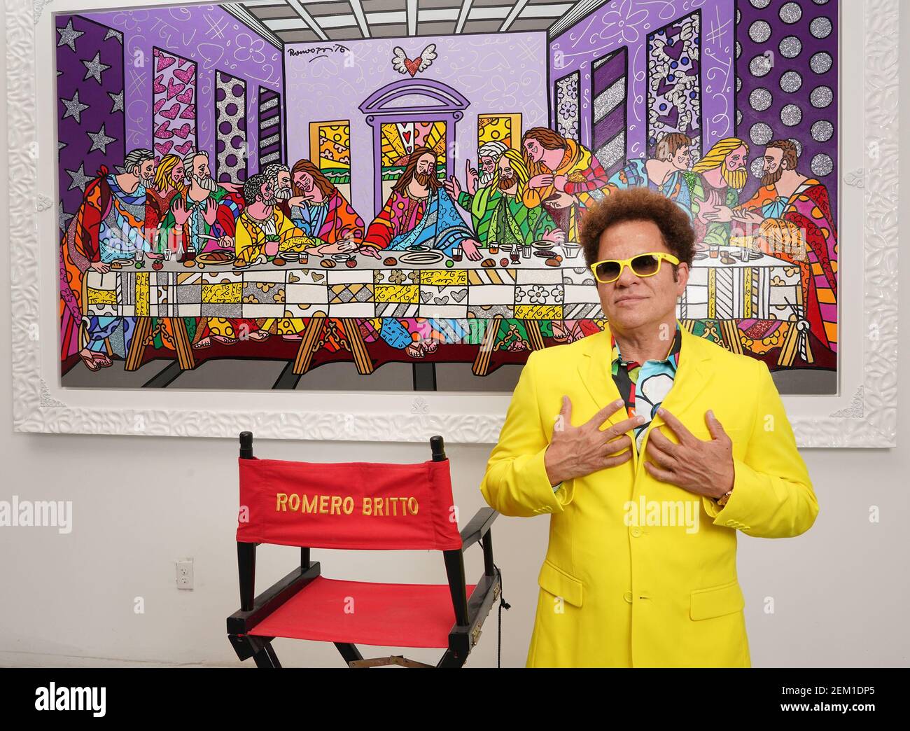 MIAMI, FL - NOV 20: International Artist Romero Britto is seen during a ...