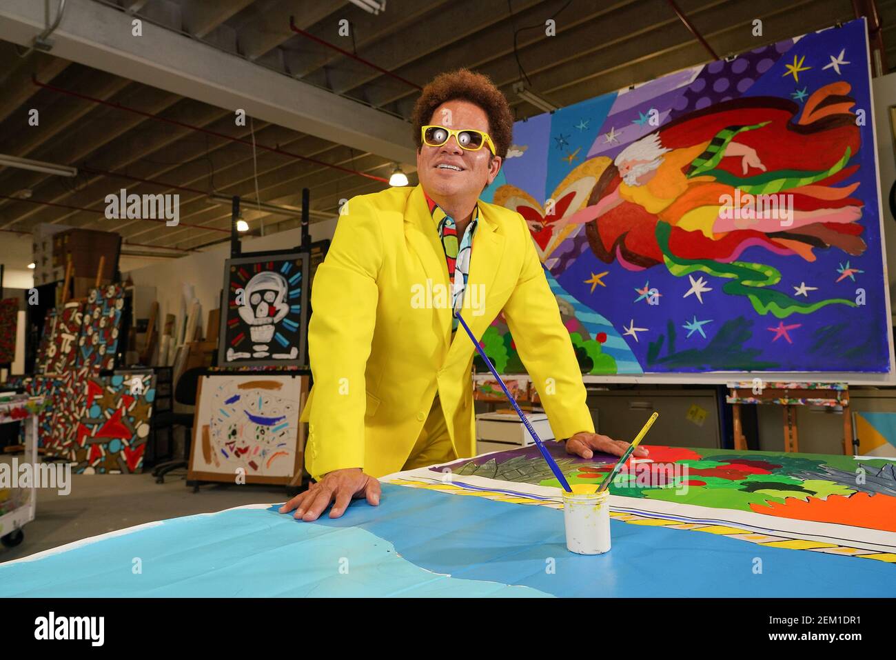 MIAMI, FL - NOV 20: International Artist Romero Britto is seen during a ...