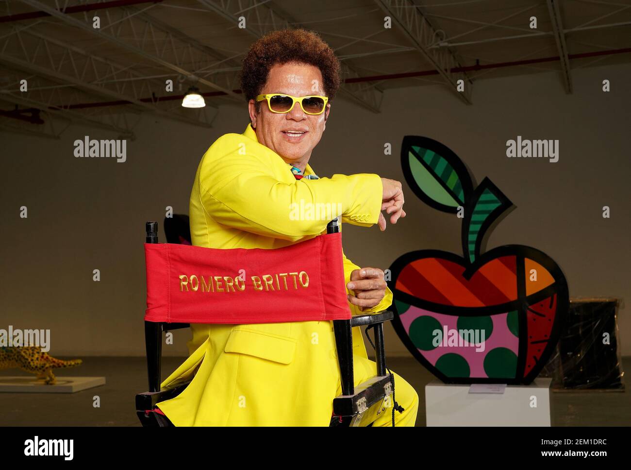 MIAMI, FL - NOV 20: International Artist Romero Britto is seen during a ...