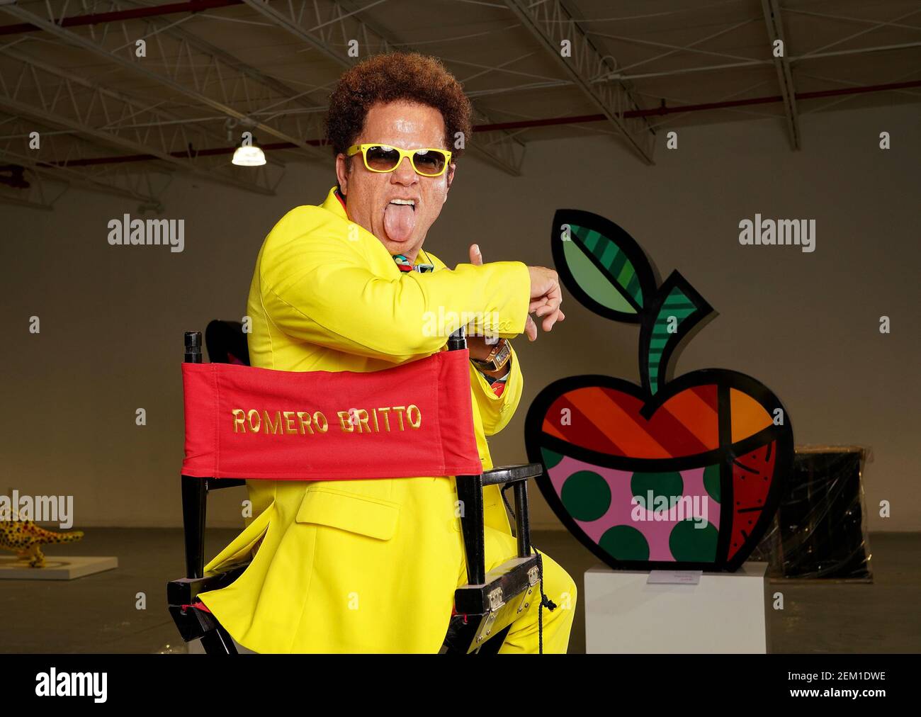 MIAMI, FL - NOV 20: International Artist Romero Britto is seen during a ...