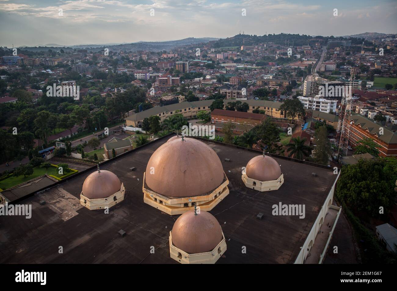 Aerial view of the Gaddafi National Mosque, Old Kampala Road during the ...