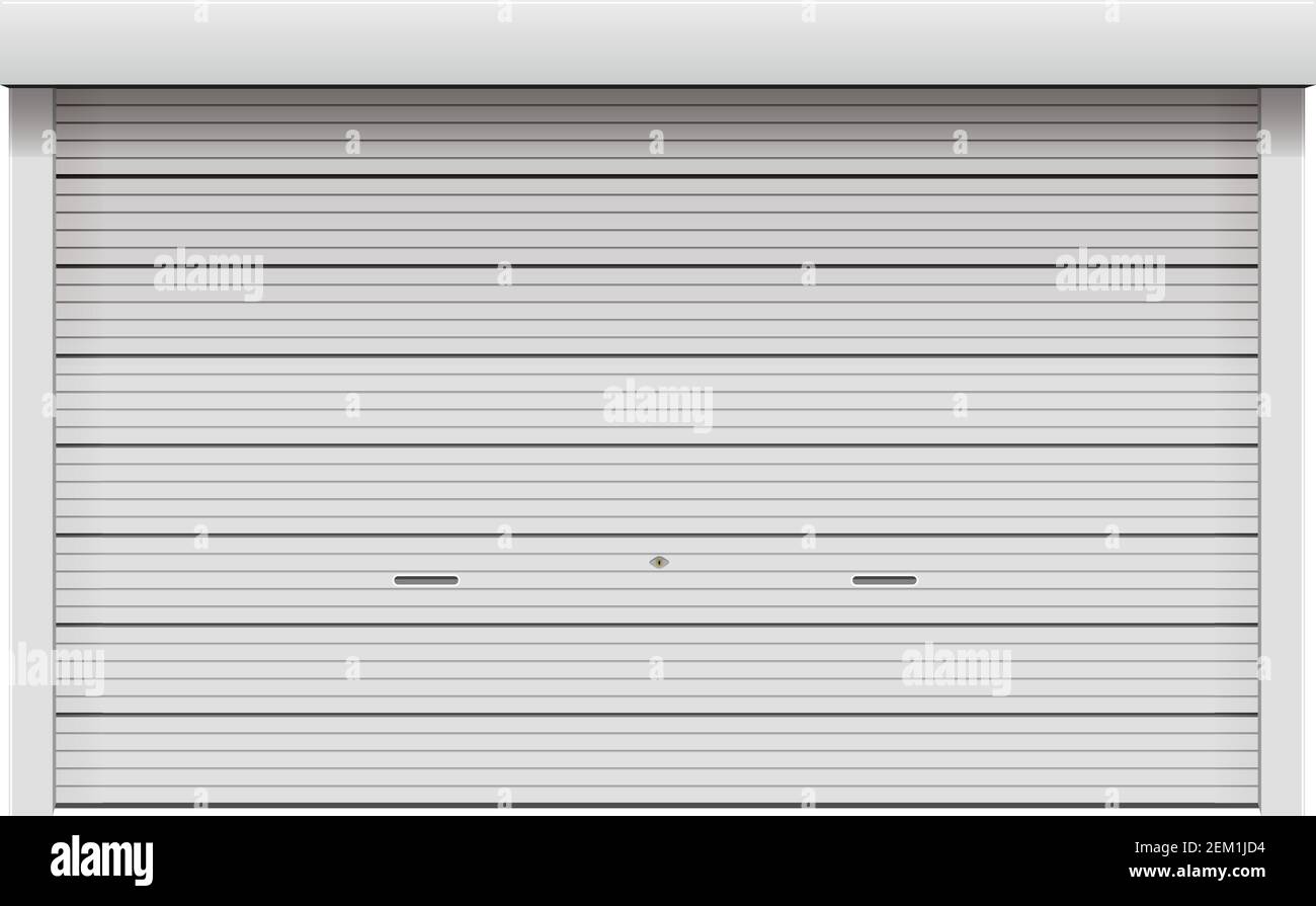 Roller shutter door vector illustration ( white Stock Vector Image ...