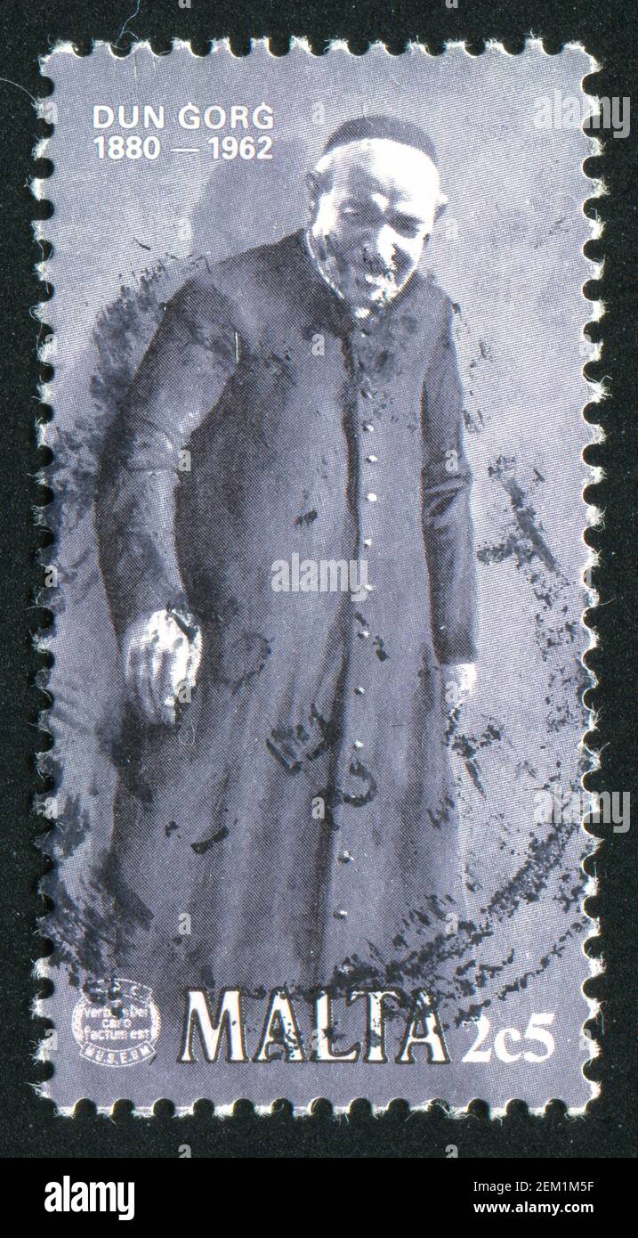 MALTA - CIRCA 1980: stamp printed by Malta, shows Don Gorg Preca ...