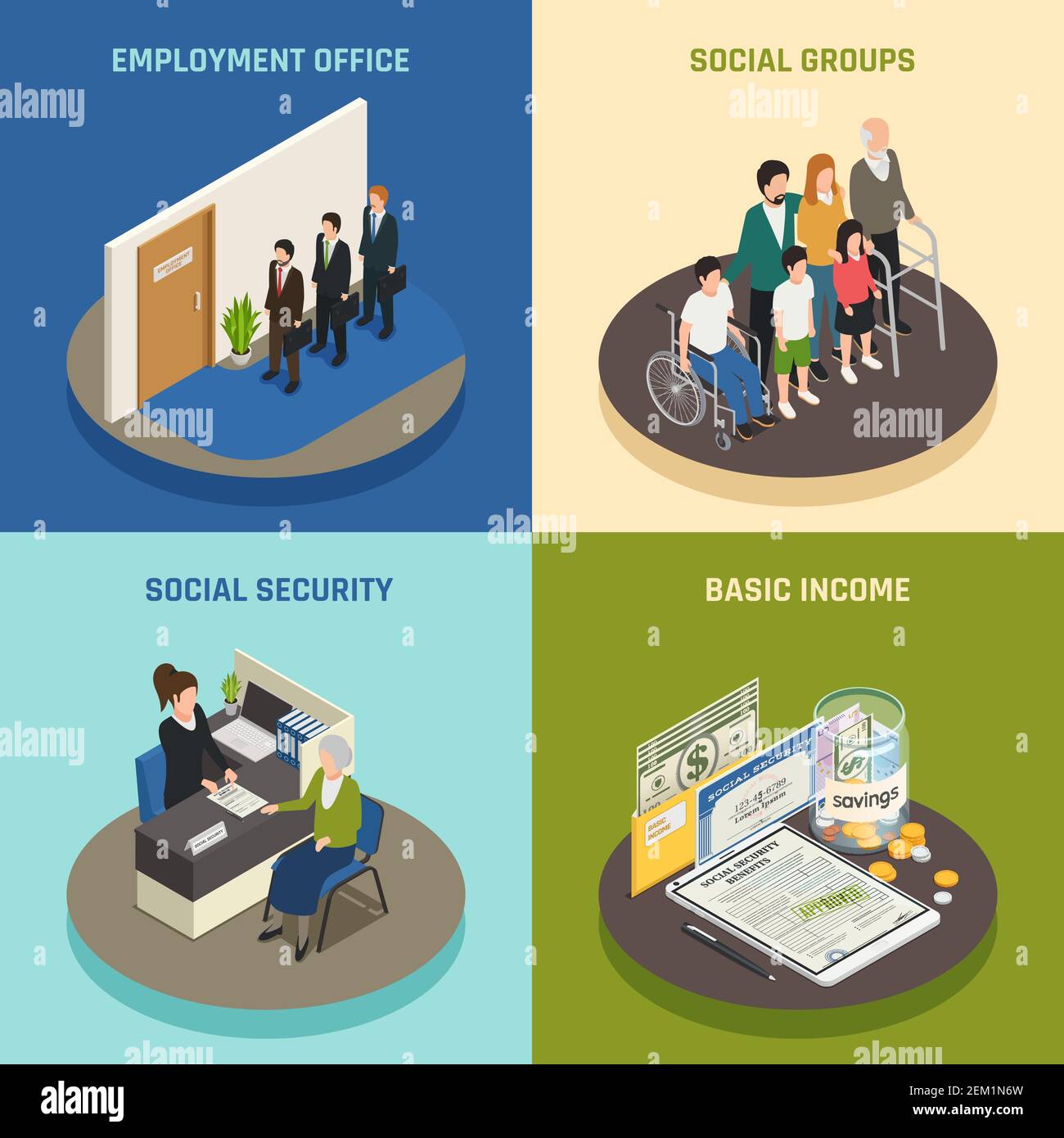 Federal employment office Stock Vector Images - Alamy