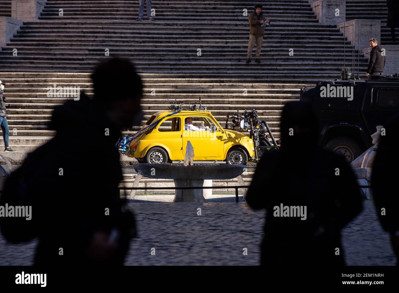 Some scenes during the filming of Mission Impossible 7 in Piazza di ...