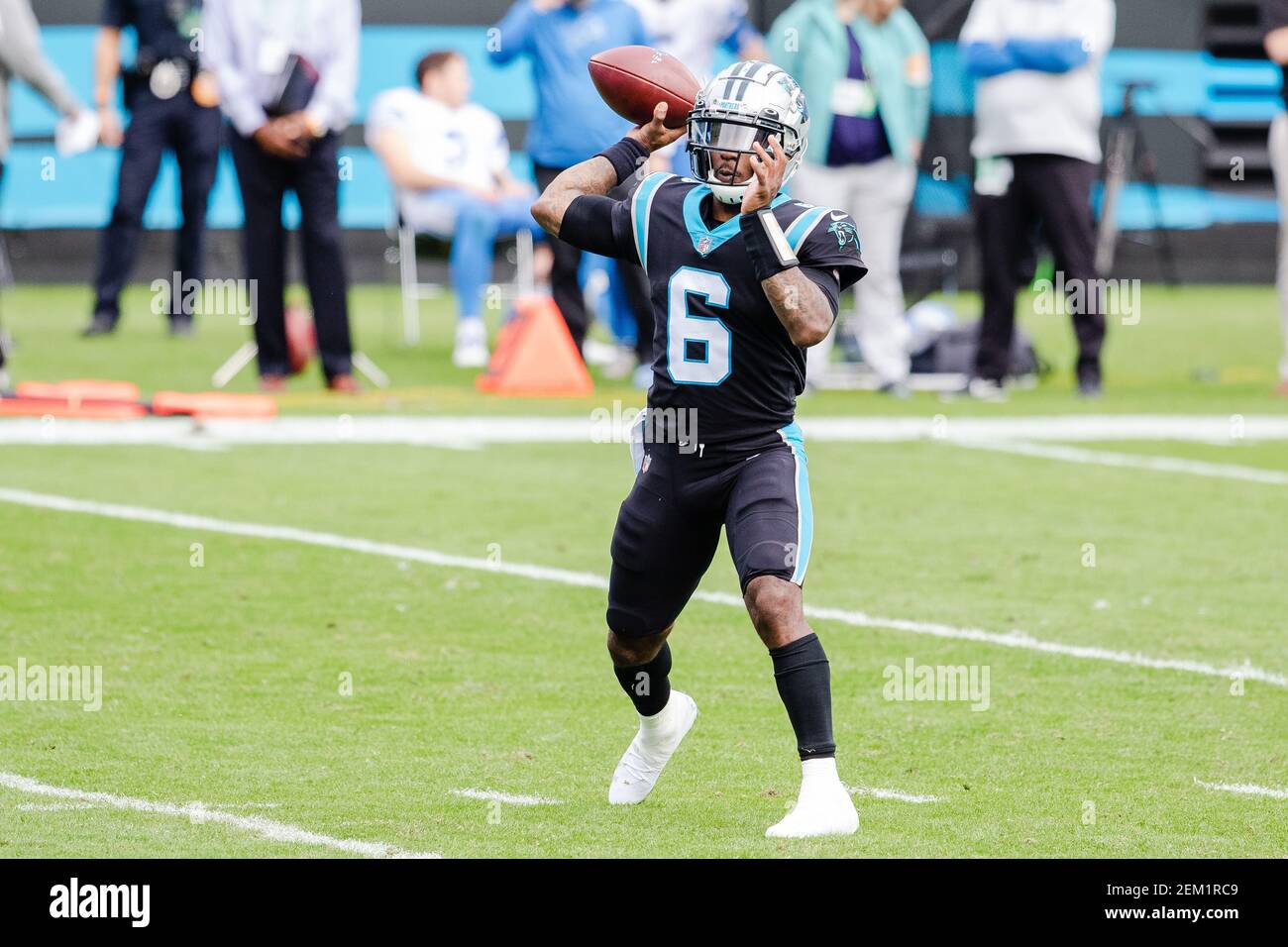 November 22, 2020: Carolina Panthers quarterback P.J. Walker (6) throws ...
