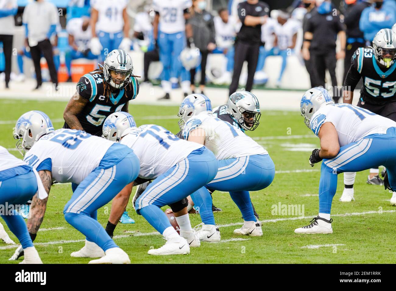 November 22, 2020: Carolina Panthers outside linebacker Shaq Thompson ...