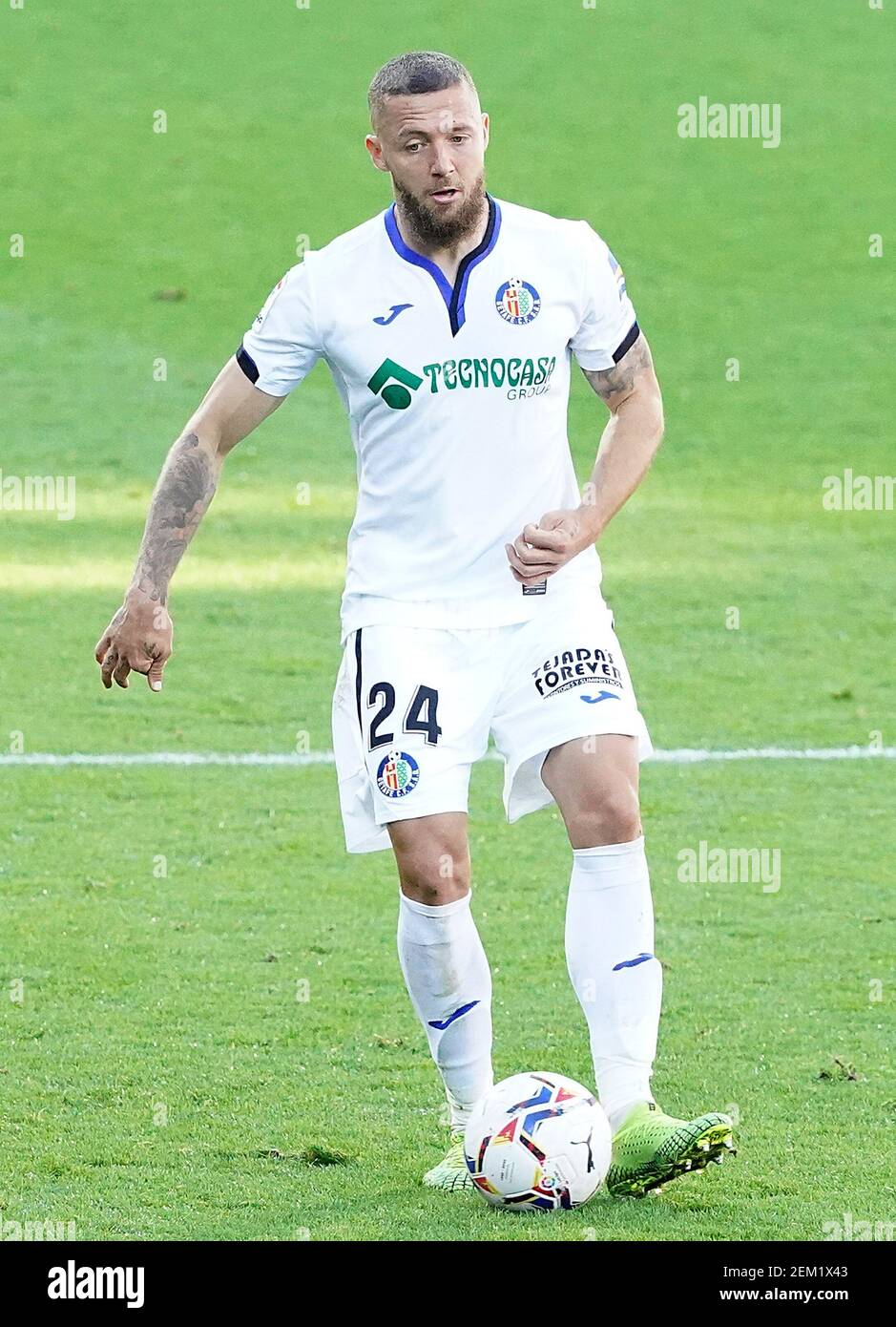 Getafe CF's David Timor during La Liga match. November 22, 2020 in ...