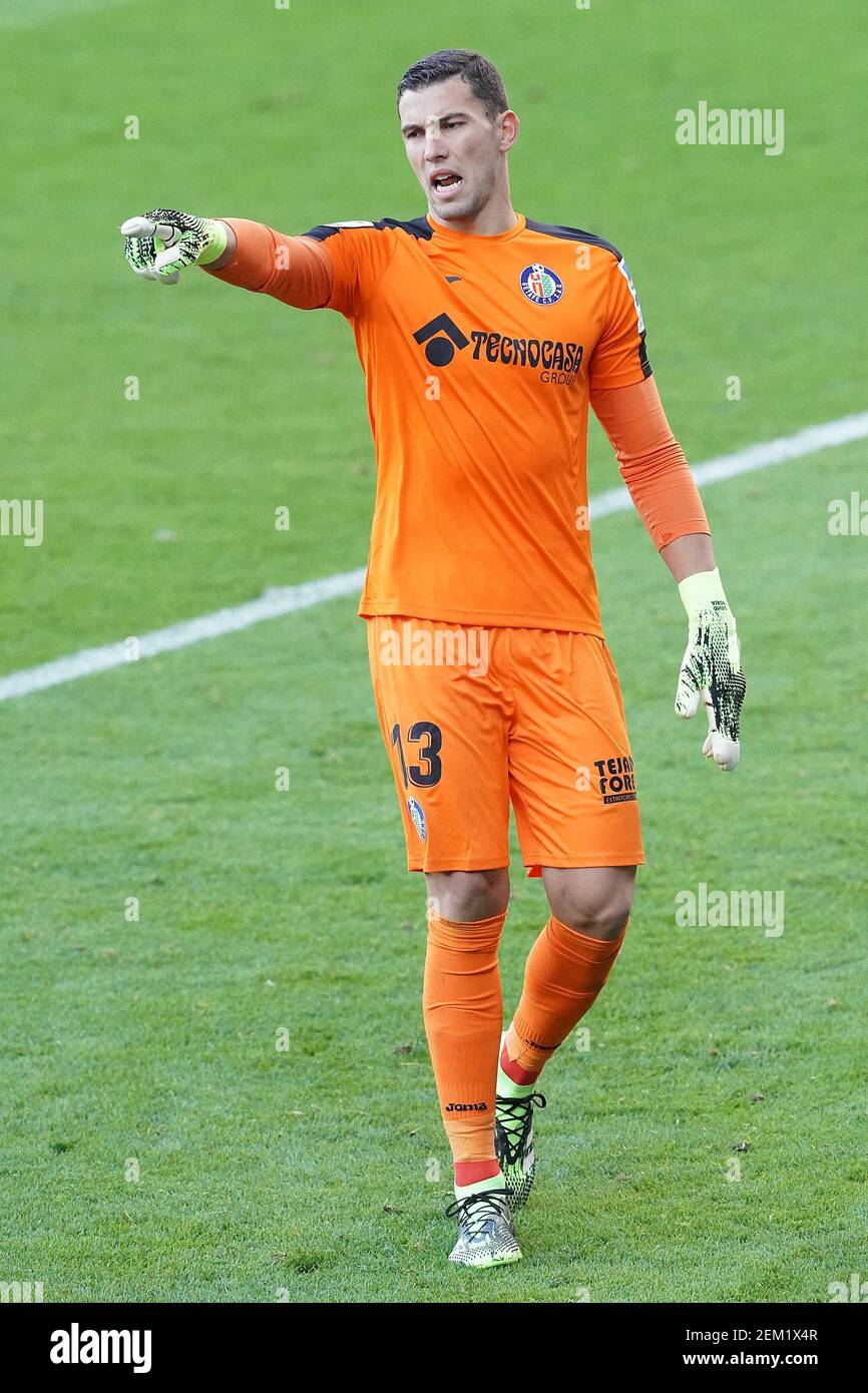 Getafe CF's David Soria during La Liga match. November 22, 2020 in ...