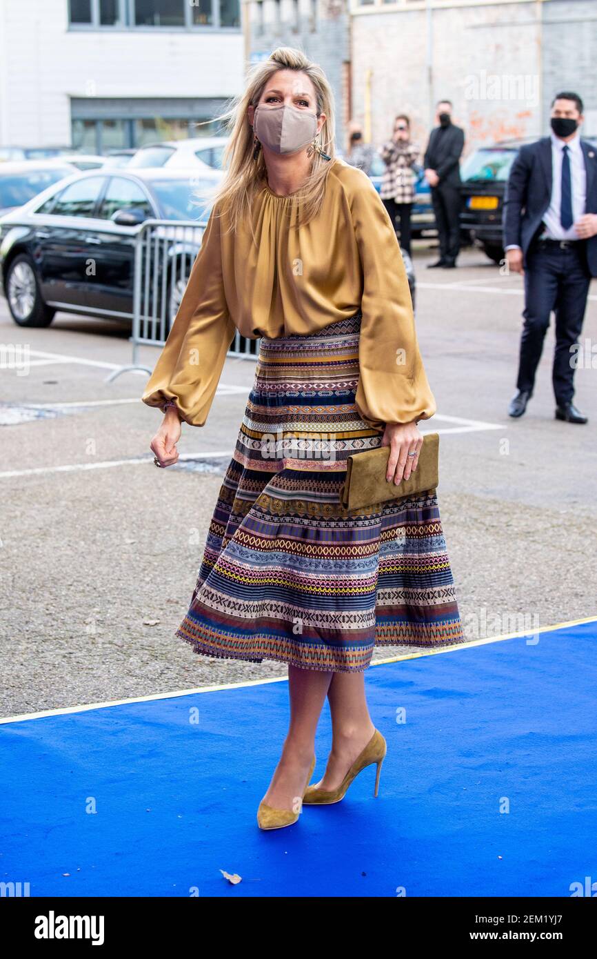 Queen Maxima during the presentation of the Prince Bernhard ...