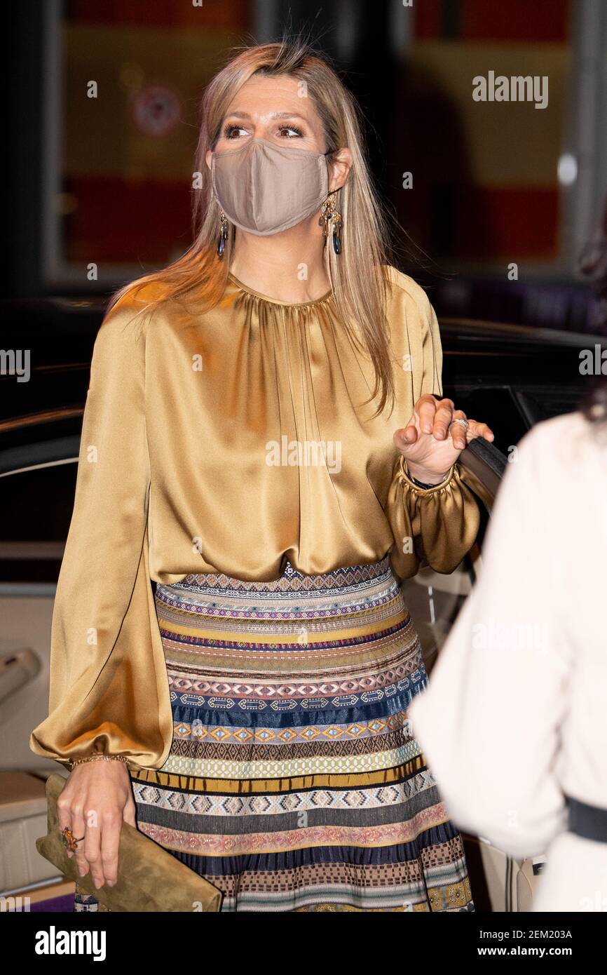 Queen Maxima during the presentation of the Prince Bernhard ...