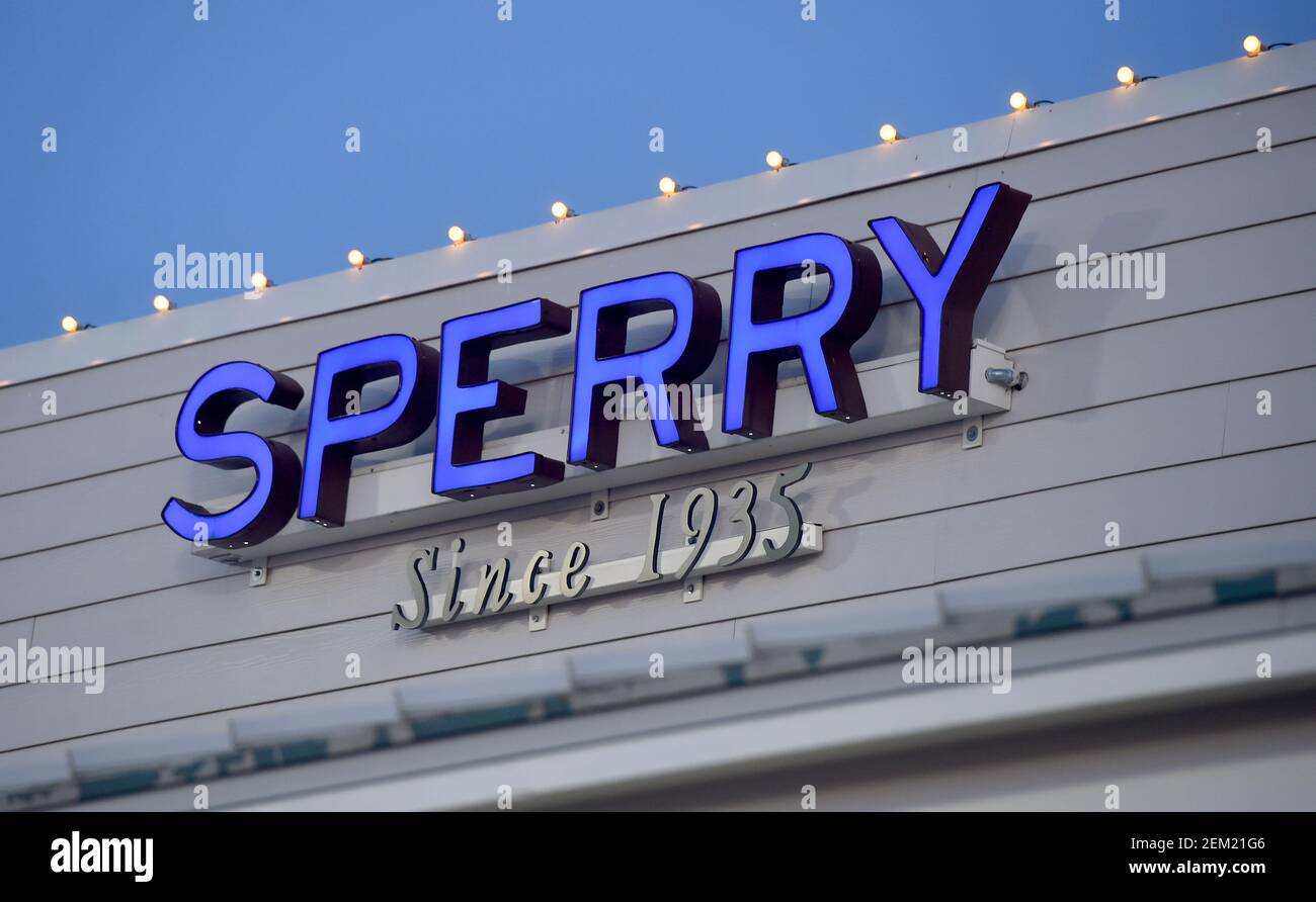 The Sperry logo seen at one of their stores. (Photo by Aimee Dilger ...