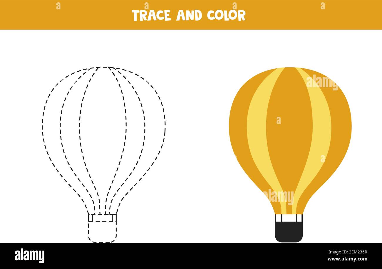 Hot Air Balloon Writing Template