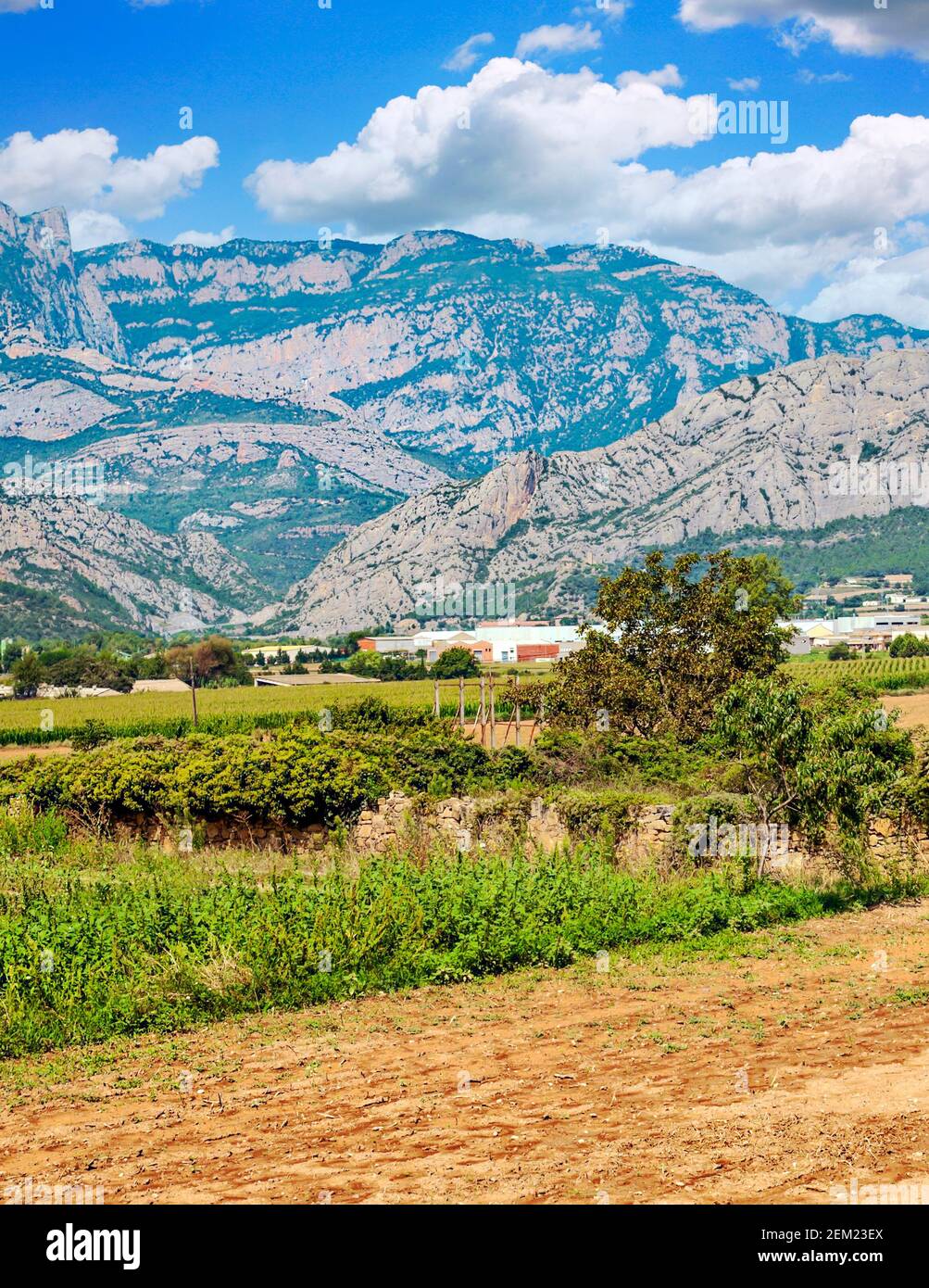 Rural village in the Catalonia pyrenees mountains Stock Photo - Alamy