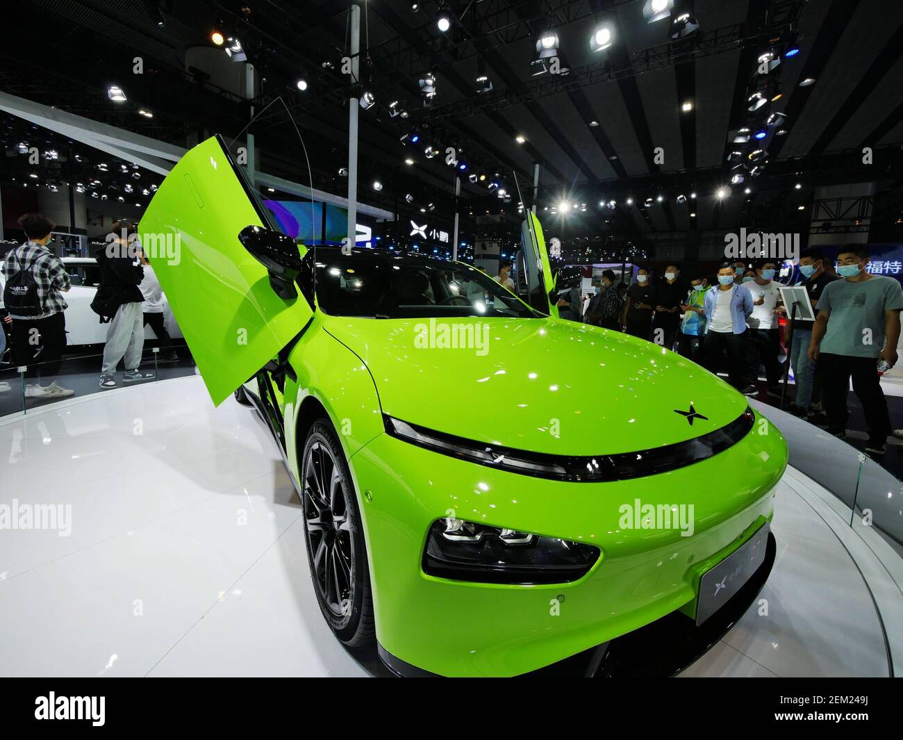 Chinese electric vehicle manufacturer Xpeng or Xiaopeng Motors, also ...