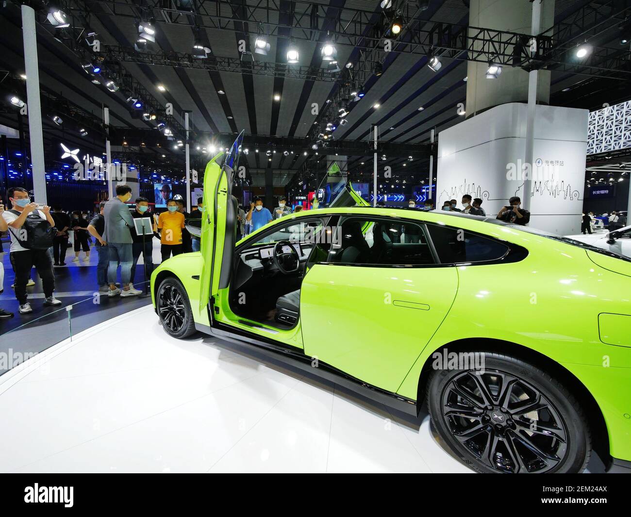 Chinese electric vehicle manufacturer Xpeng or Xiaopeng Motors, also ...