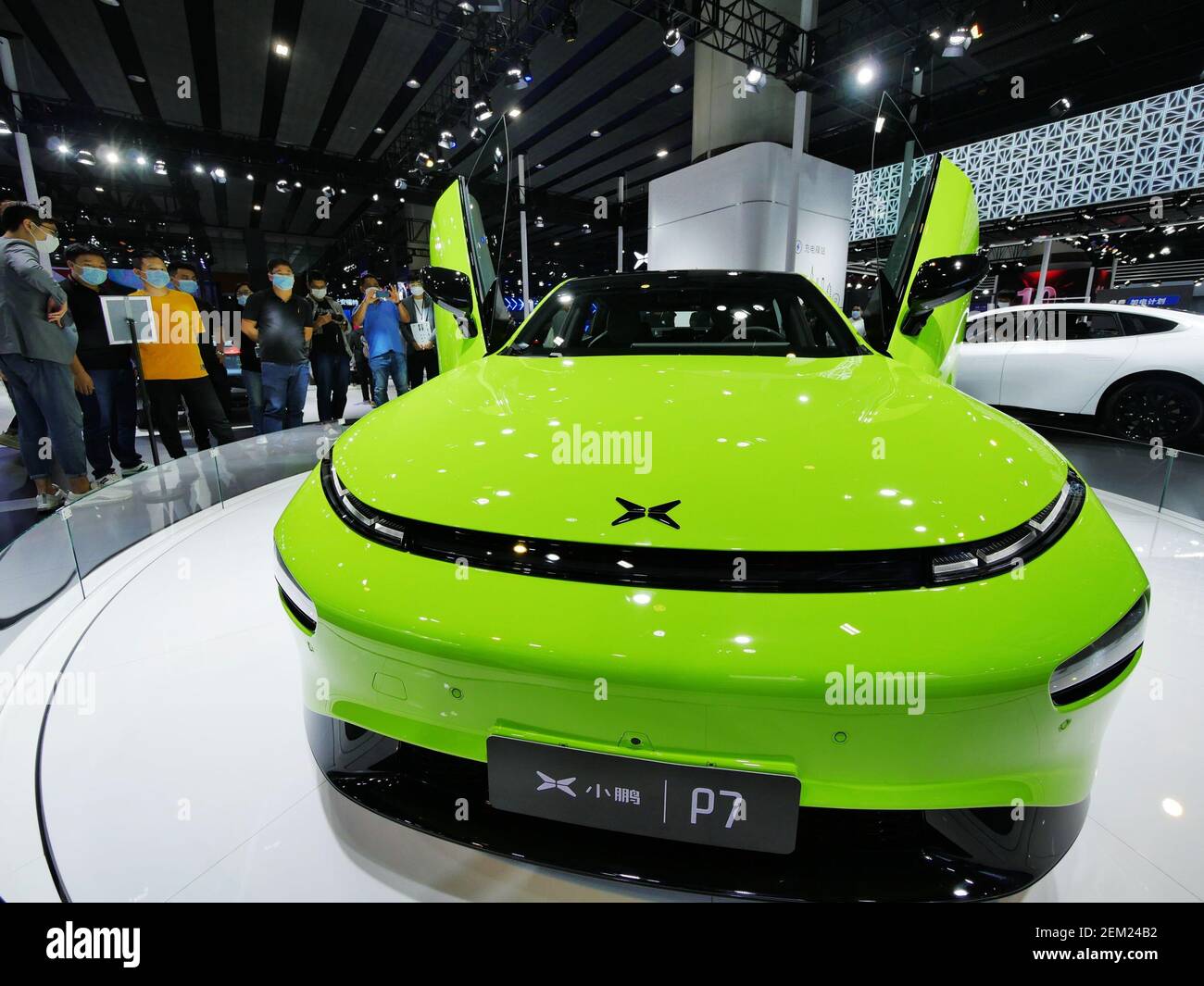 Chinese electric vehicle manufacturer Xpeng or Xiaopeng Motors, also ...