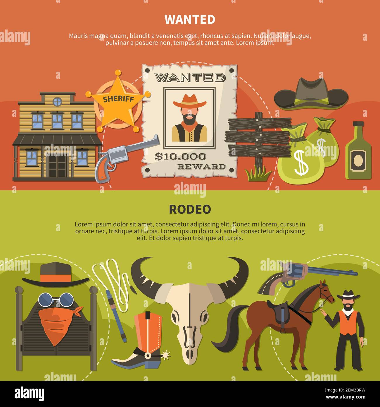 Illustration wanted cowboy reward poster Stock Vector Images - Alamy