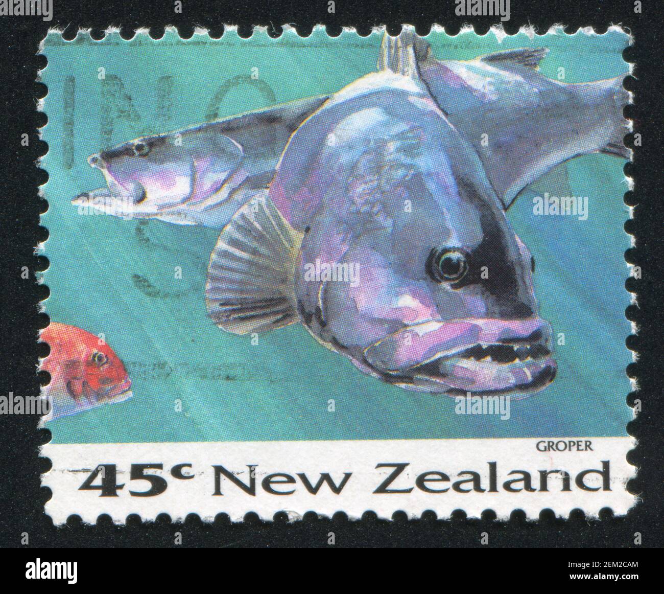 NEW ZEALAND - CIRCA 1993: stamp printed by New Zealand, shows Fish ...