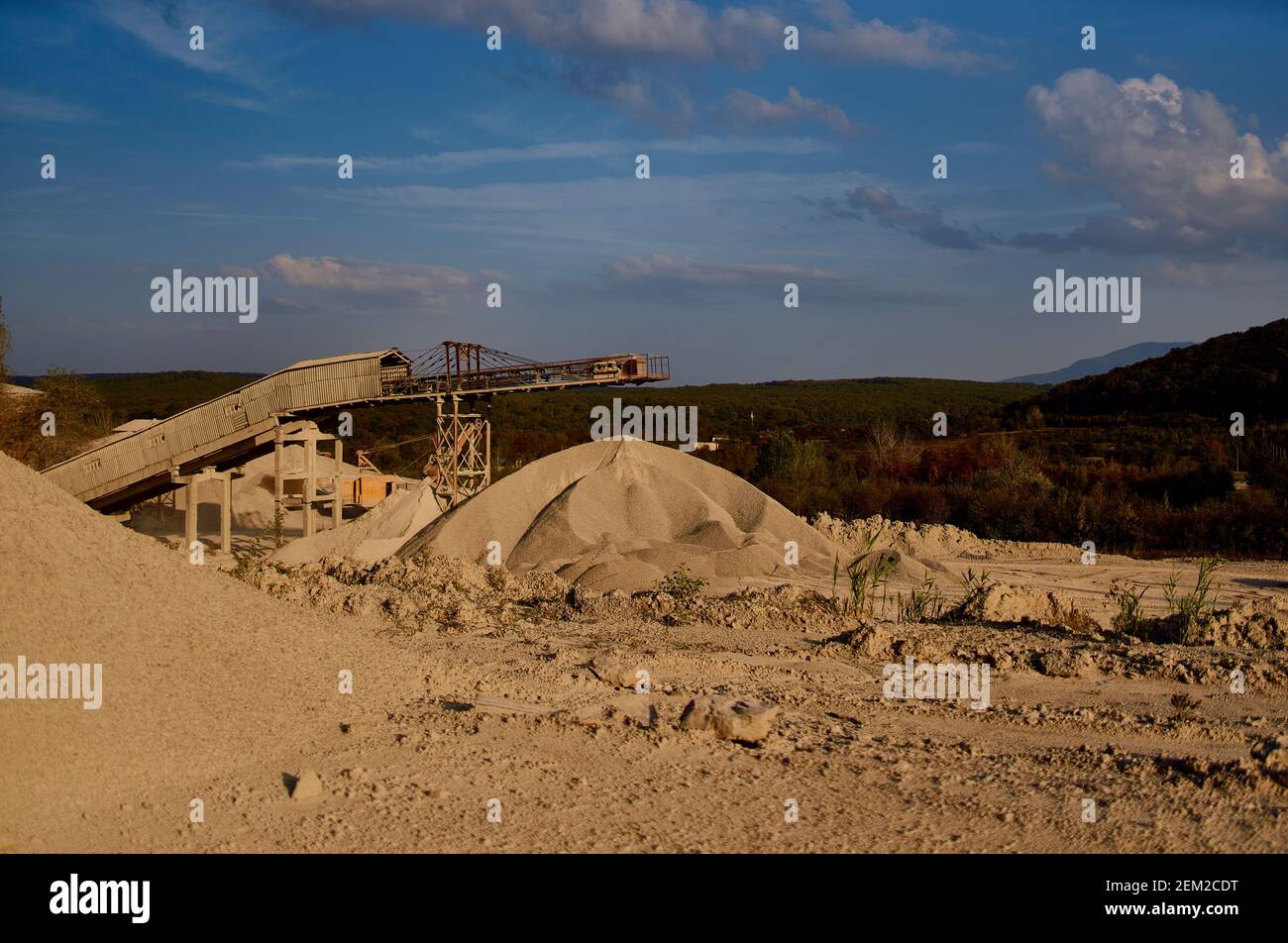 Excavated sand mountains hi-res stock photography and images - Alamy
