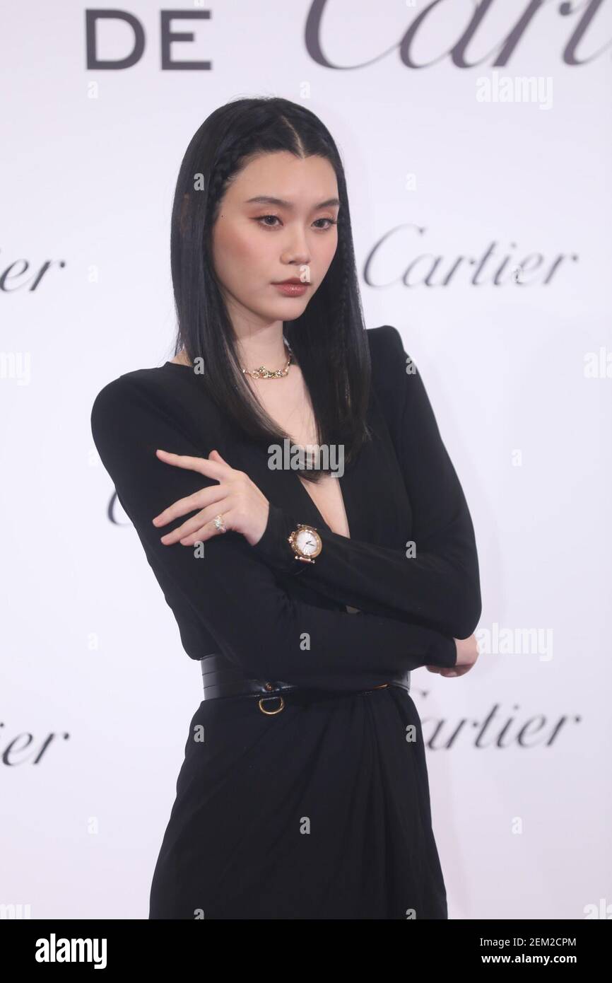 Chinese model Ming Xi or Xi Mengyao attends a promotional event of ...