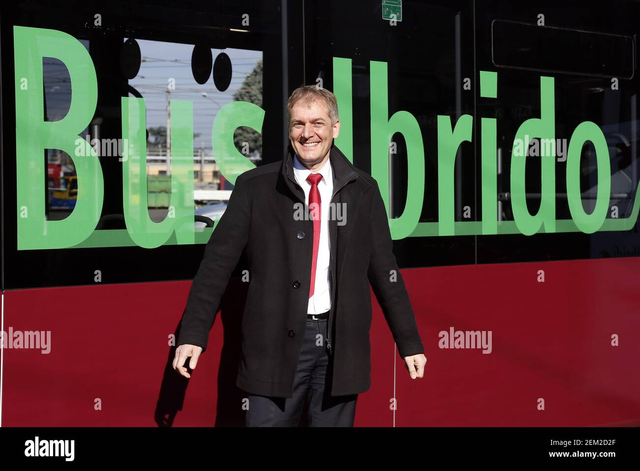 The CEO of Daimler Buses and Evo Bus Italia Heinz Friederich during the ...