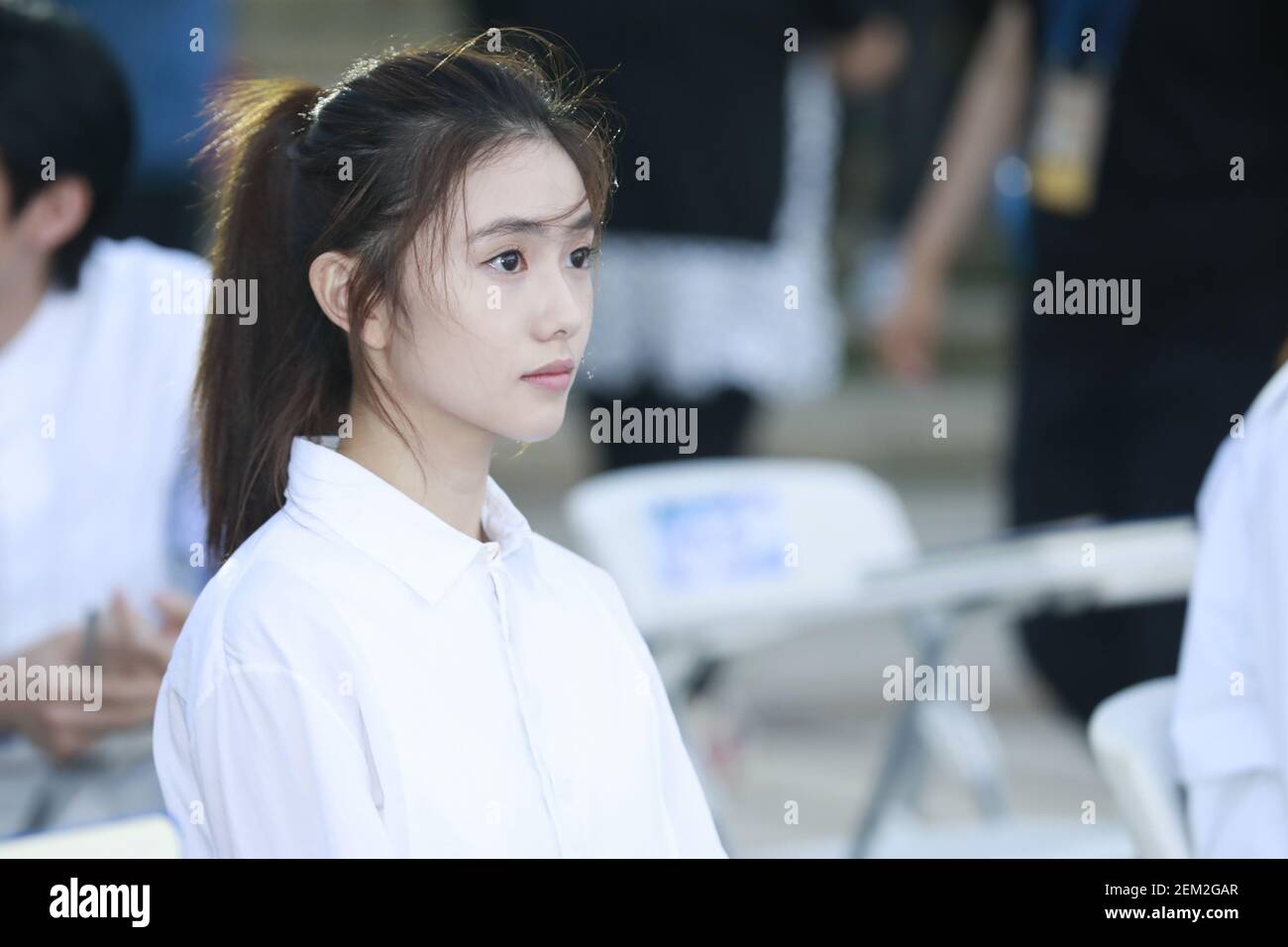 Chinese actress Liu Haocun attends an activity of the 29th Golden ...