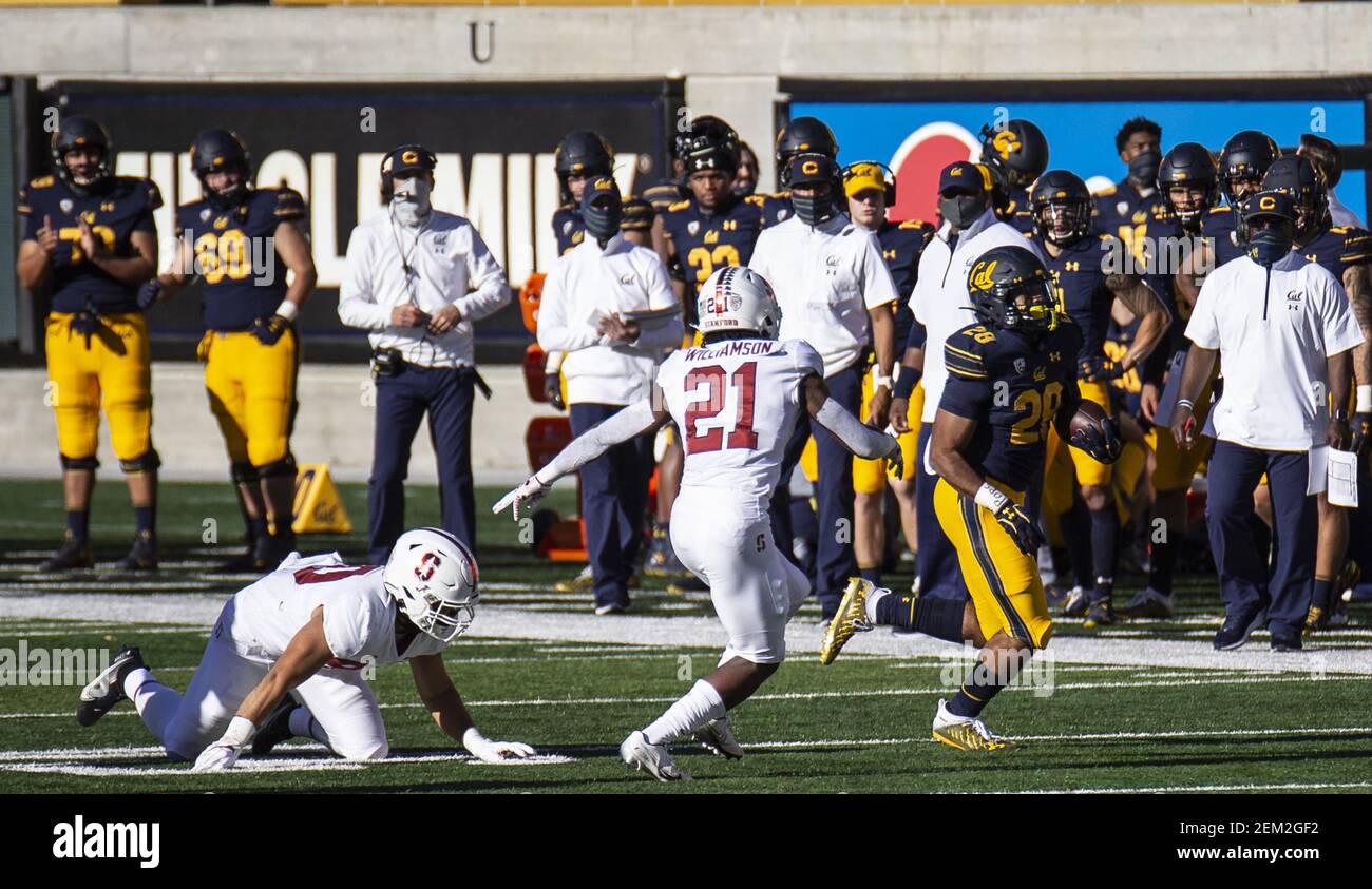 November 27 2020 Berkeley CA, U.S.A. California running back # 28 ...