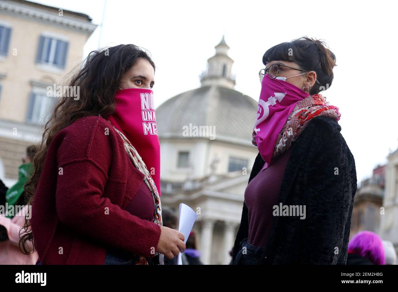 Demonstration of the women in Piazza del Popolo for the elimination of ...