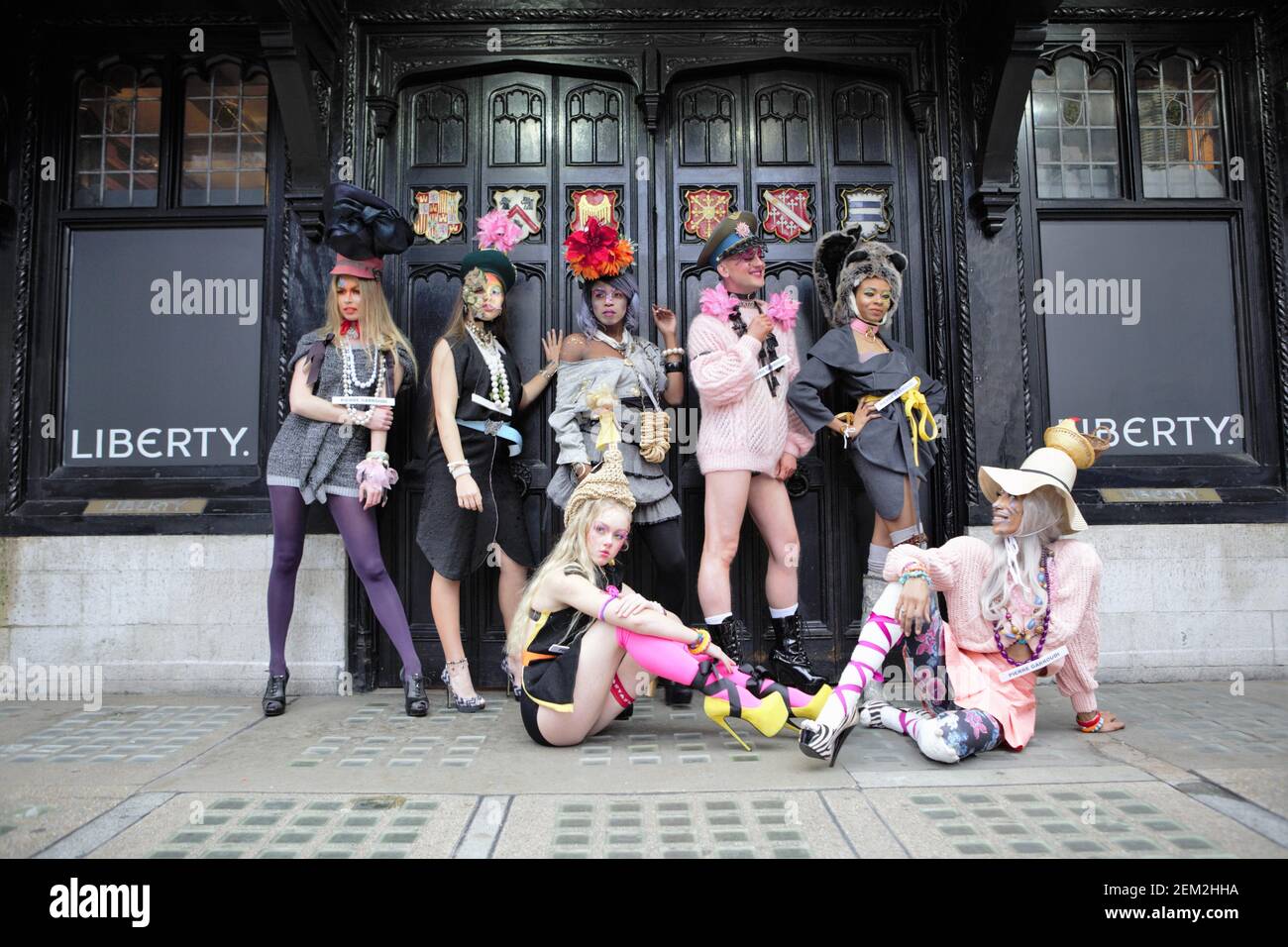 Models showcase Pierre Garroudi’s latest colorful collection at one of ...