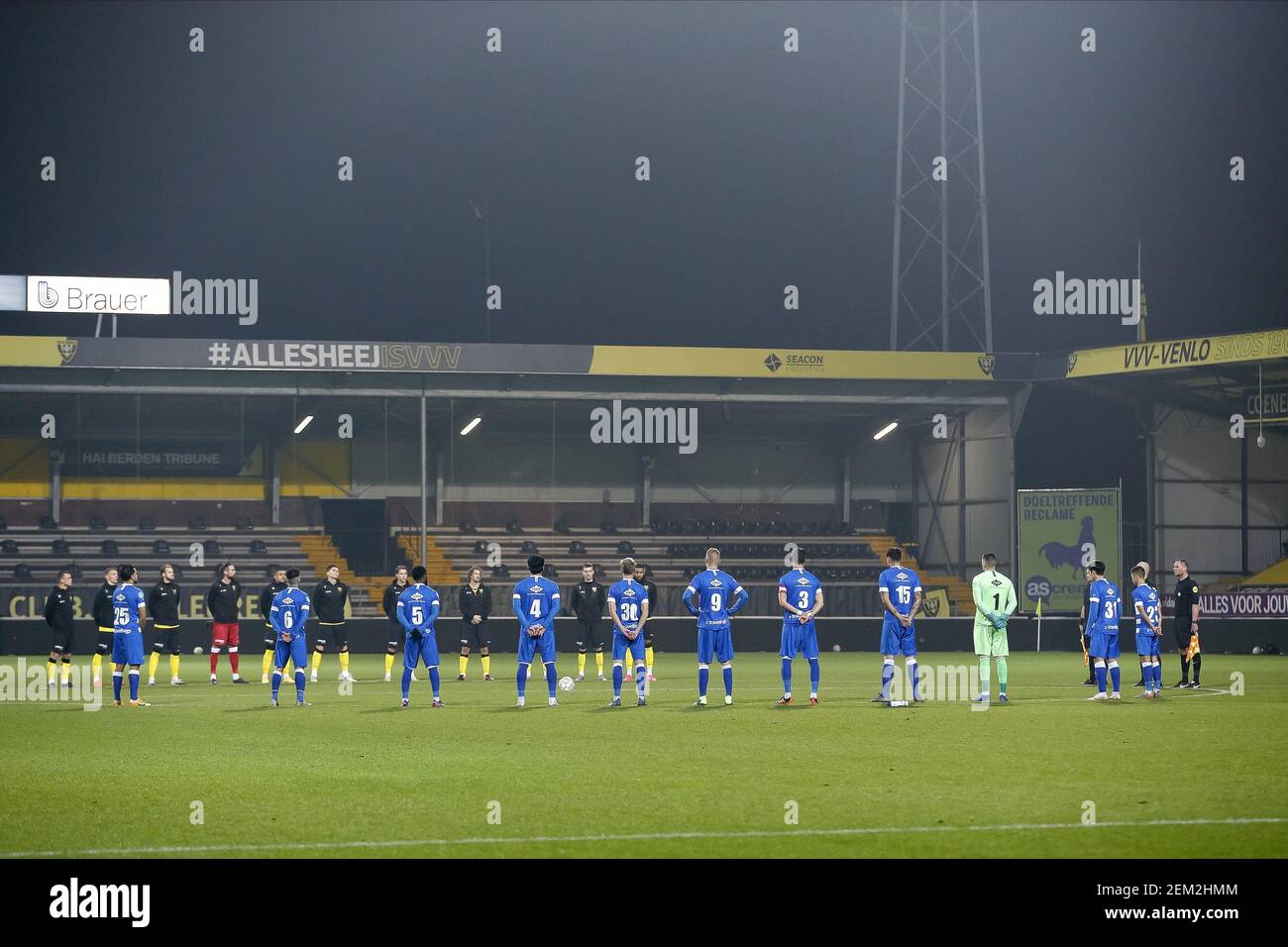 VENLO, 28-11-2020 , Stadium of VVV Venlo, Stadion de Koel, Dutch ...