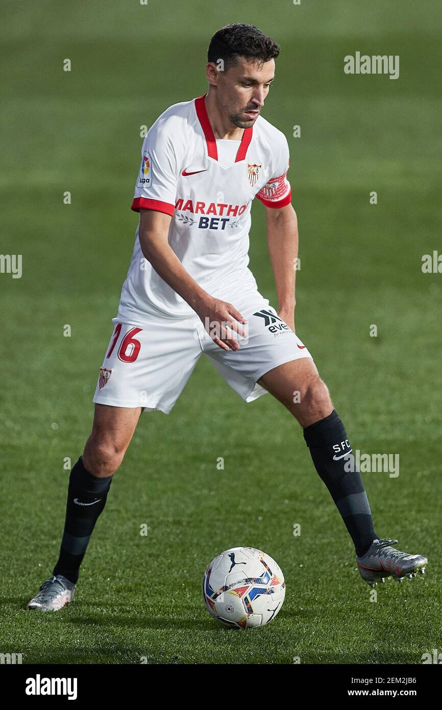 Jesus Navas of Sevilla FC during the La Liga match between SD Huesca ...
