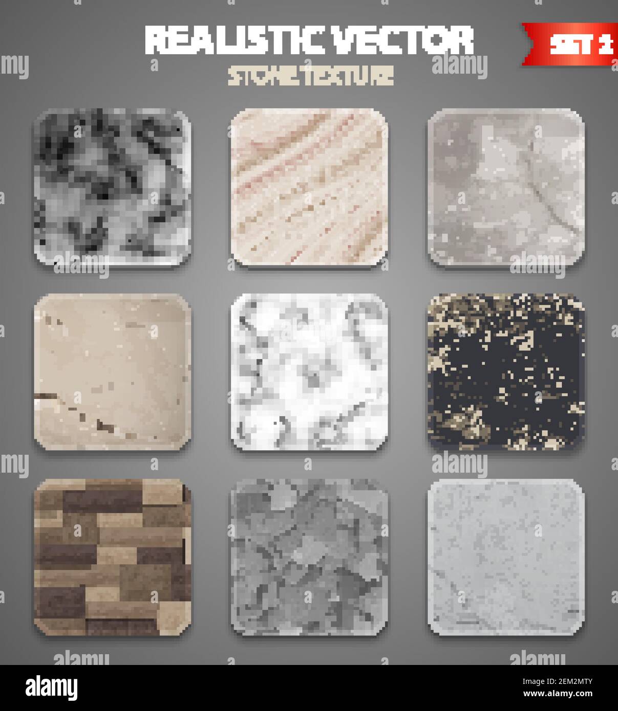 Stone textures samples for wall interior decor and garden design 9 ...