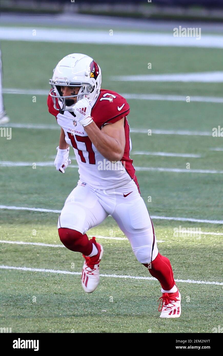 November 29, 2020; Foxborough, MA, USA; Arizona Cardinals wide receiver ...
