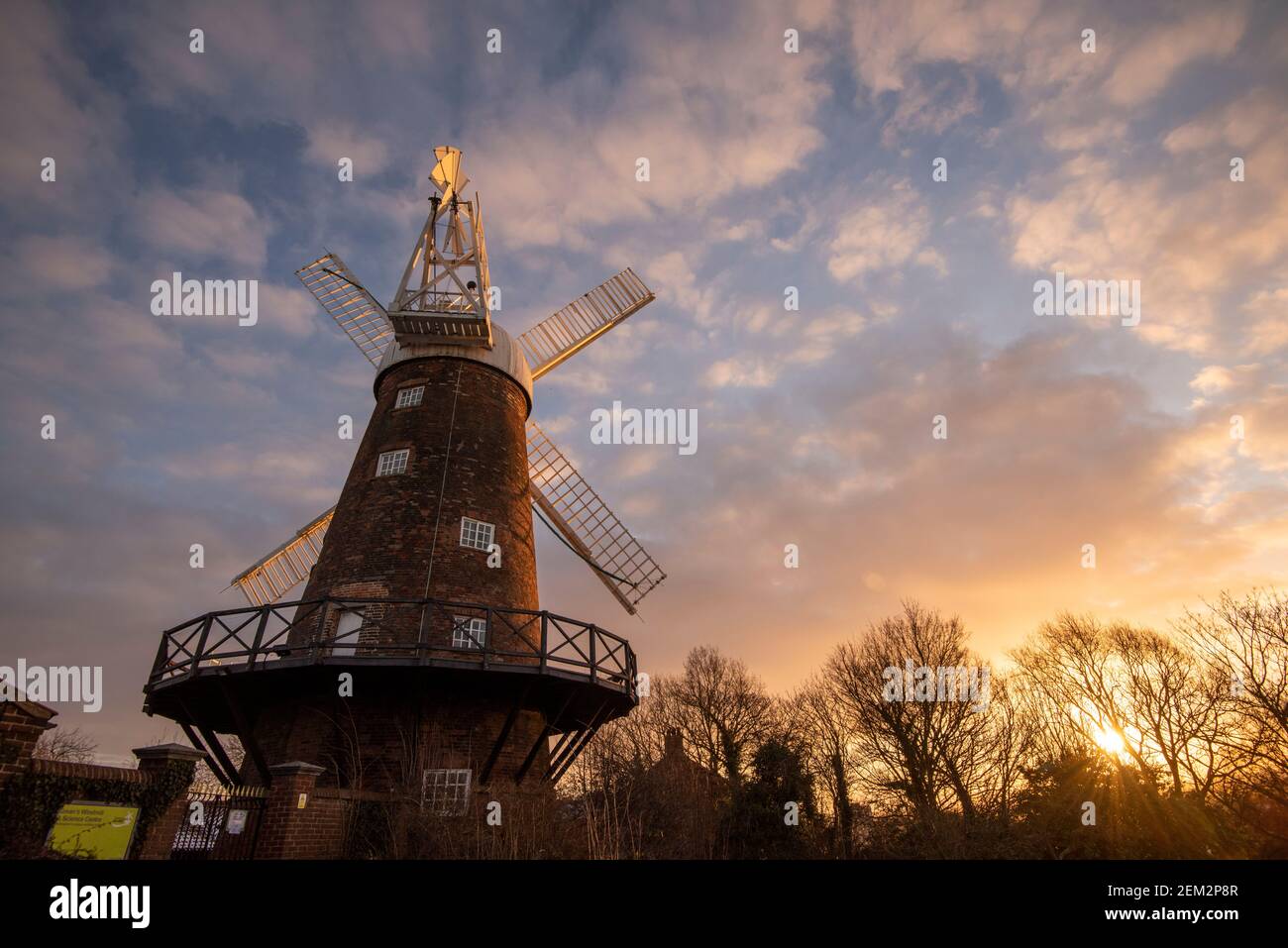 Winter sunrise at Green's Windmill and Science Centre, Sneinton ...