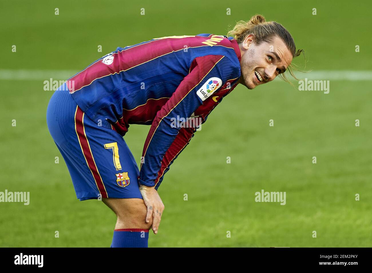 during the La Liga match between FC Barcelona and CA Osasuna played at ...