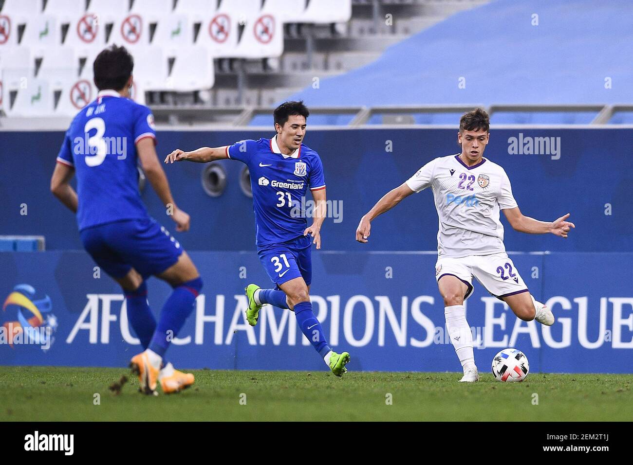 Australian professional footballer Joshua Rawlins of Perth Glory F.C ...