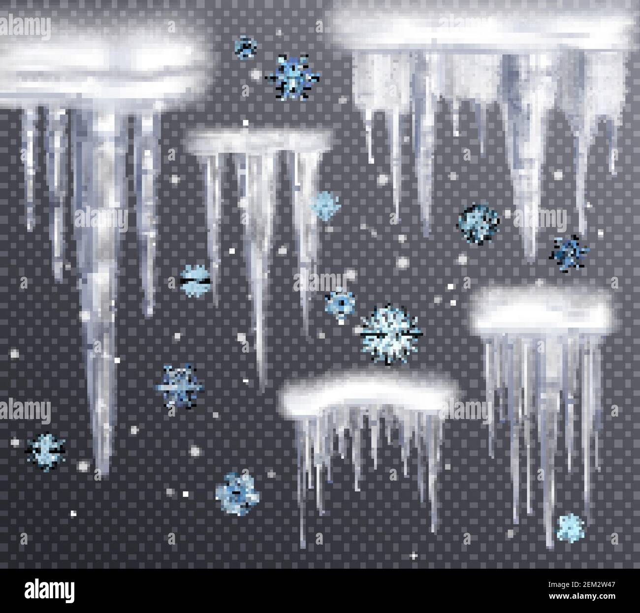 Ice cornice Stock Vector Images - Alamy