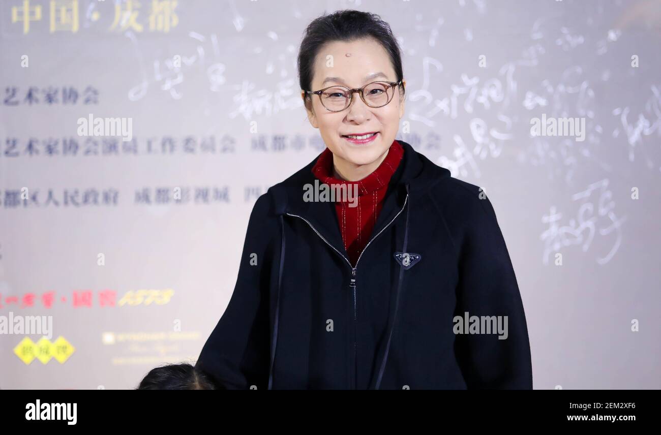 CHENGDU, CHINA - NOVEMBER 30, 2020 - Actress Xi Meijuan arrives on the ...