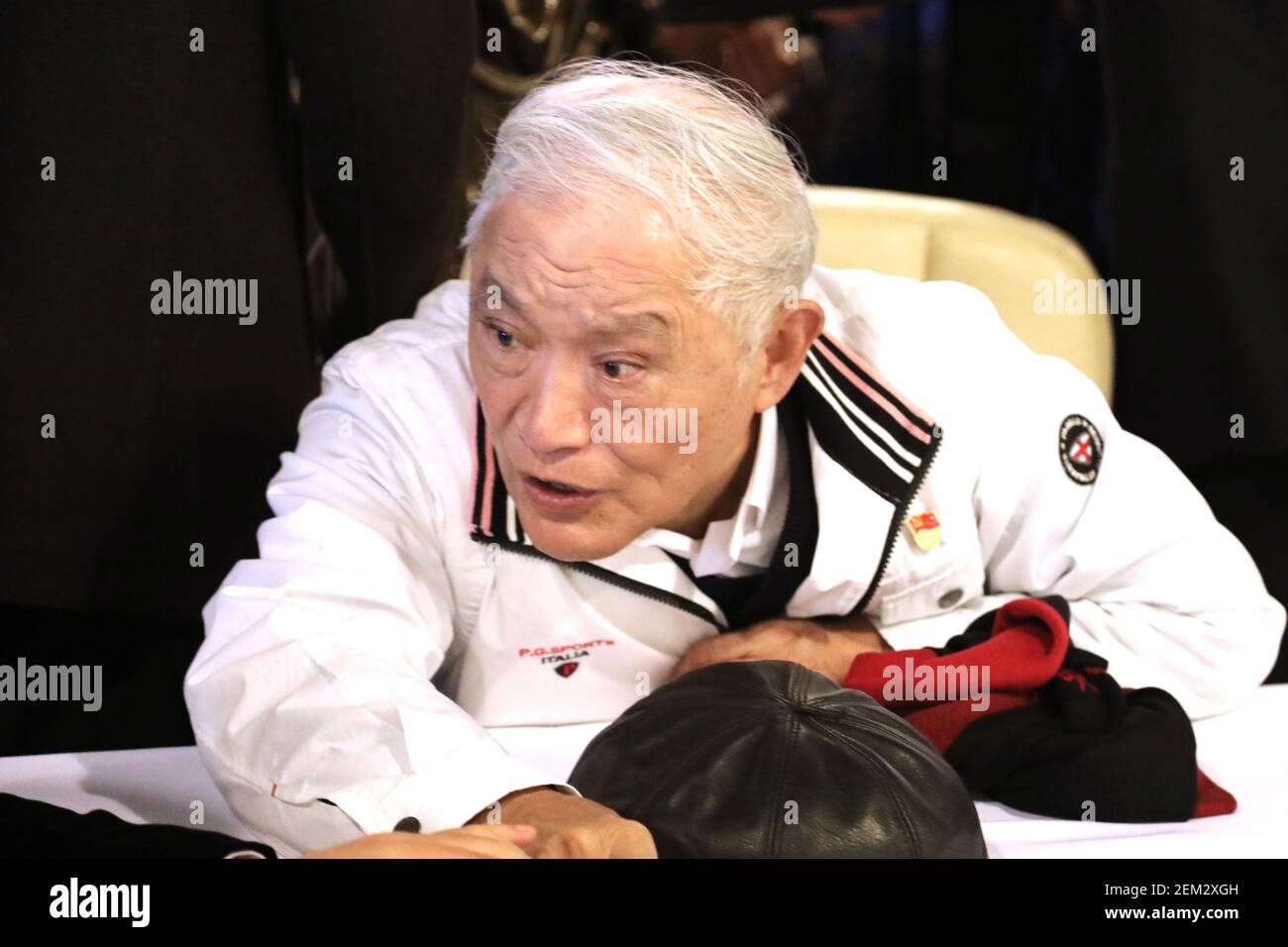 Chinese film actor Zhang Xuejing, whose stage name is Niu Ben, shows up at the Actor of China ...