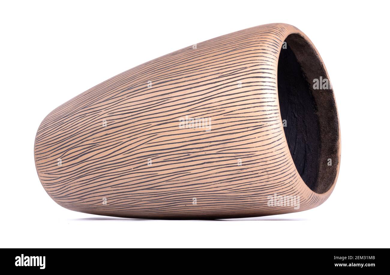 Large modern vase, isolated on white background Stock Photo - Alamy