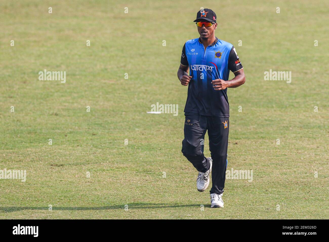 Beximco Dhaka cricket player Rubel Hossain in action during the ...
